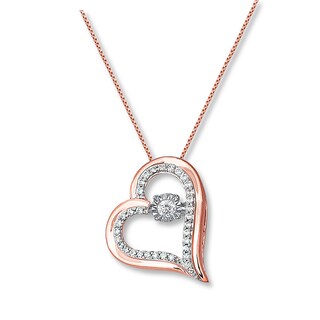 Previously Owned Unstoppable Love Necklace 1/4 ct tw 10K Rose Gold | Kay