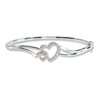 Previously Owned Diamond Bracelet Sterling Silver/10K Gold | Kay