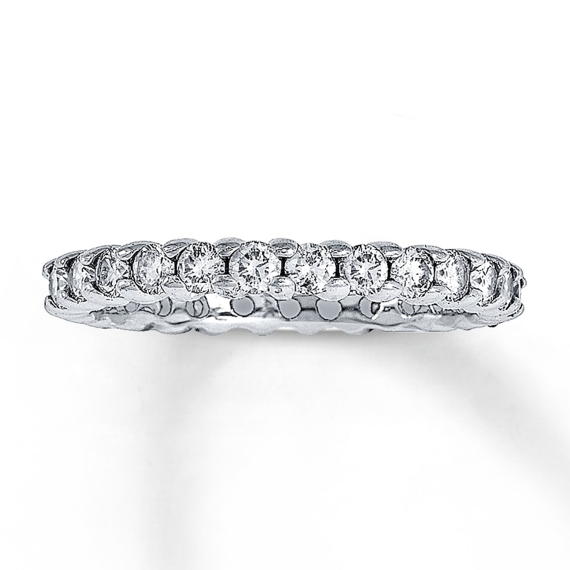 Previously Owned Diamond Anniversary Eternity Ring 1 ct tw Round-cut ...