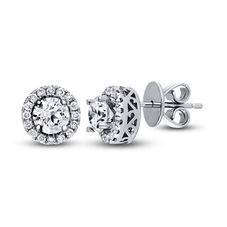 Previously Owned Neil Lane Earrings 1-1/4 ct tw Diamonds 14K White Gold ...