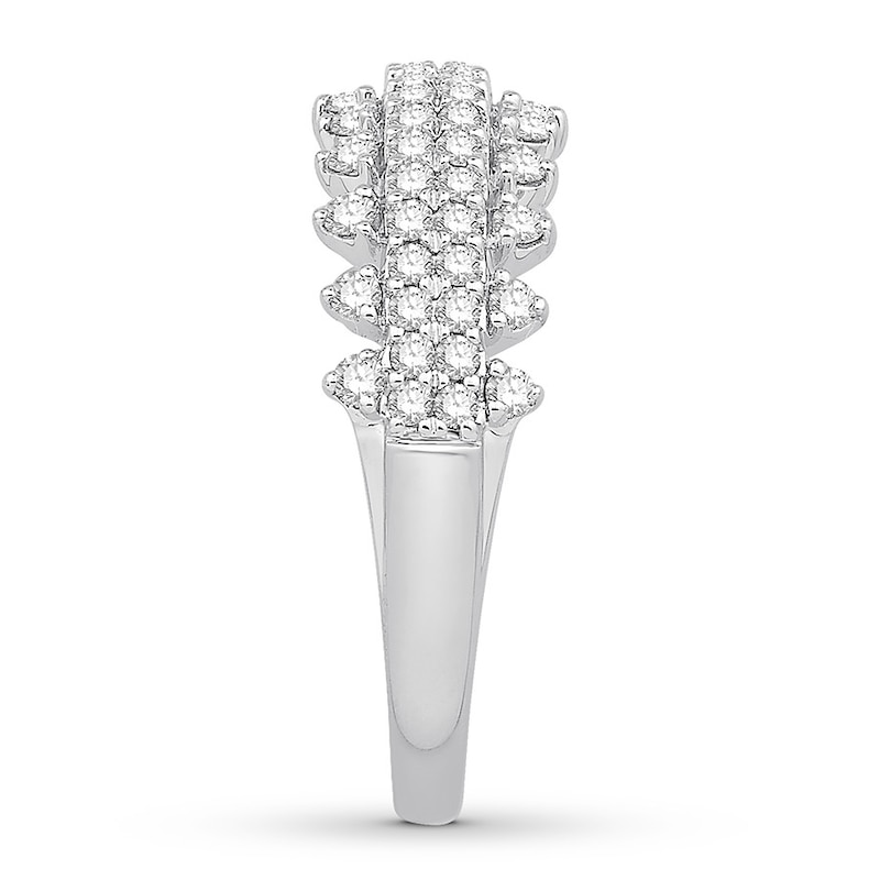 Previously Owned Emmy London Diamond Ring 3/4 ct tw Round-cut 10K White ...