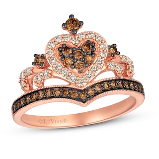 Previously Owned Le Vian Chocolate Diamond Tiara Ring 1/2 ct tw 14K ...