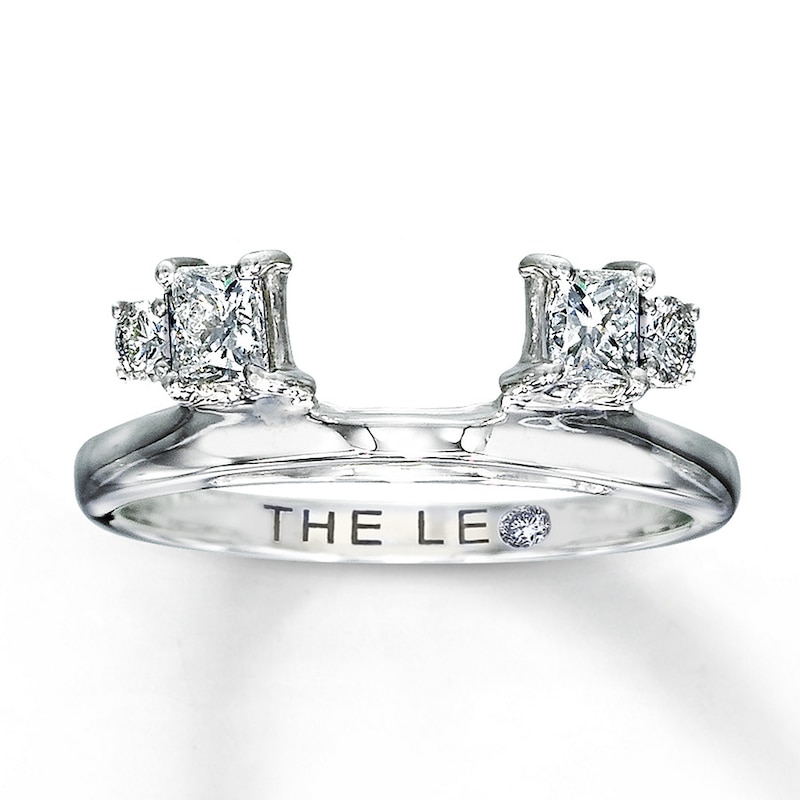 Previously Owned THE LEO Diamond Enhancer Ring 1/2 ct tw Princess ...