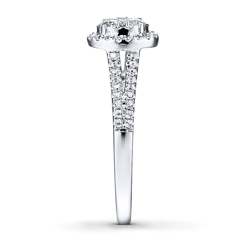 Previously Owned Diamond Ring 1/4 ct tw Round-cut 10K White Gold Size 9 ...