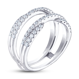 Previously Owned THE LEO Diamond Enhancer Ring 5/8 ct tw Round-cut 14K ...