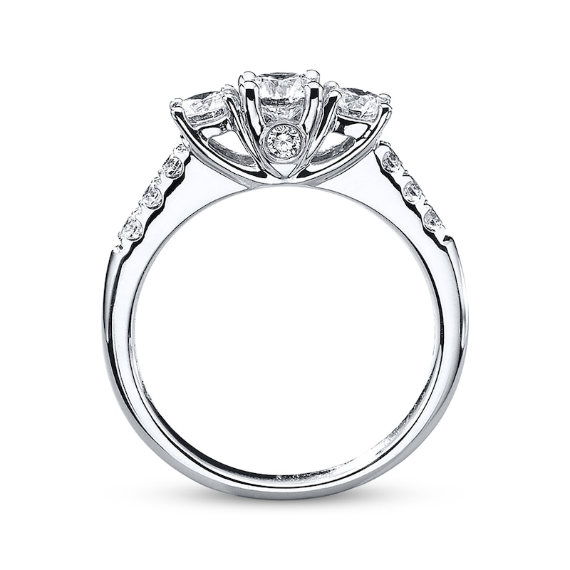 Previously Owned The Leo Diamond 3 Stone Engagement Ring 1 Ct Tw 14k