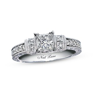 Previously Owned Neil Lane Ring Setting 5/8 ct tw Diamonds 14K White ...