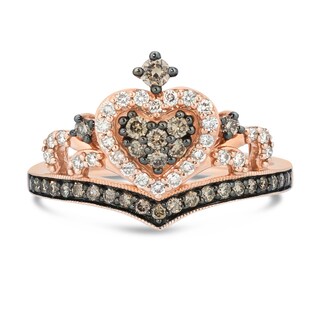 Previously Owned Le Vian Chocolate Diamond Tiara Ring 1/2 ct tw 14K ...