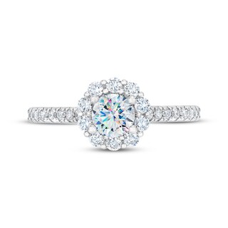 Previously Owned THE LEO First Light Diamond Engagement Ring 1 ct tw ...