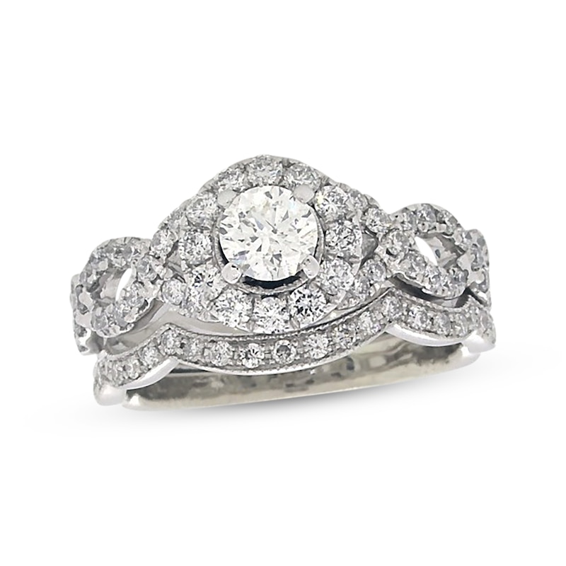 Previously Owned Neil Lane Diamond Bridal Set 1-1/4 ct tw Round-Cut 14K ...