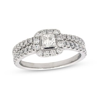 Previously Owned Neil Lane Princess-Cut Diamond Bridal Set 1 ct tw 14K ...