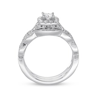 Previously Owned Neil Lane Princess-Cut Diamond Bridal Set 7/8 ct tw ...