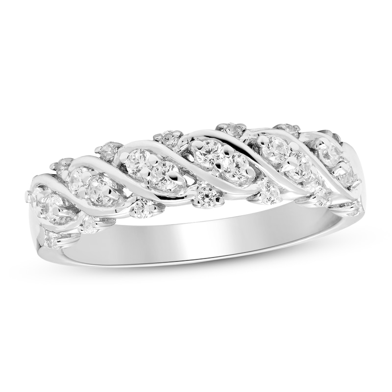 Previously Owned Diamond Ring 3/8 ct tw Round-cut 10K White Gold | Kay