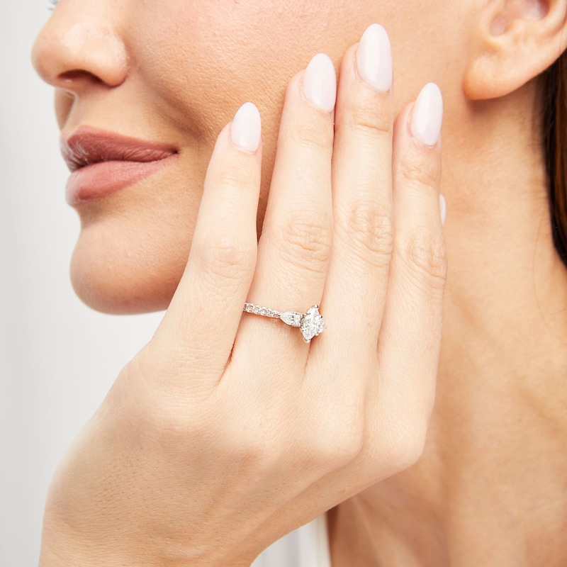 Previously Owned Marquise-Cut, Pear-Shaped & Round-Cut Diamond ...