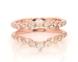 Previously Owned THE LEO Diamond Enhancer Ring 5/8 ct tw Round-cut 14K ...