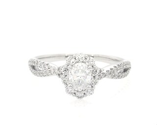 Previously Owned THE LEO First Light Diamond Engagement Ring 1 ct tw ...