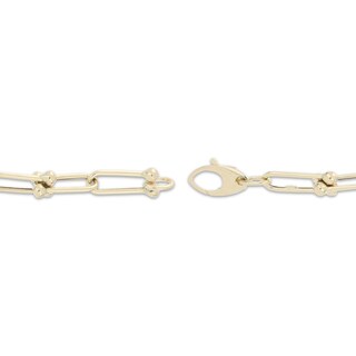 Stirrup Link Bracelet 10K Yellow Gold 8" | Kay