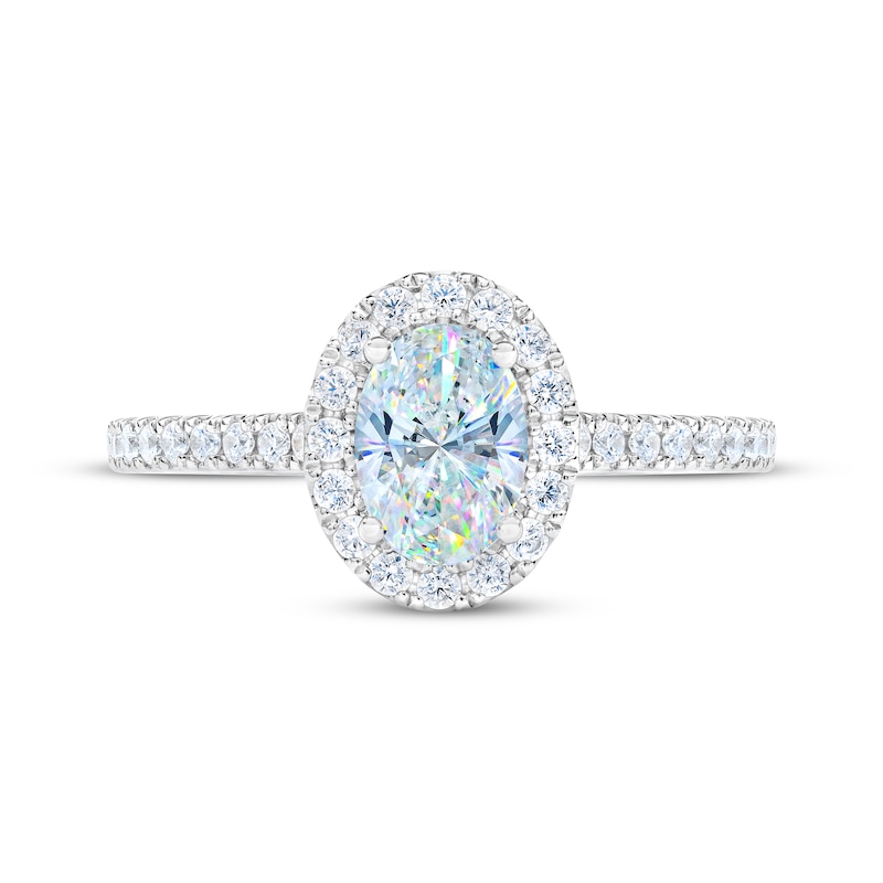 Previously Owned THE LEO First Light Diamond Oval-Cut Engagement Ring 1 ...