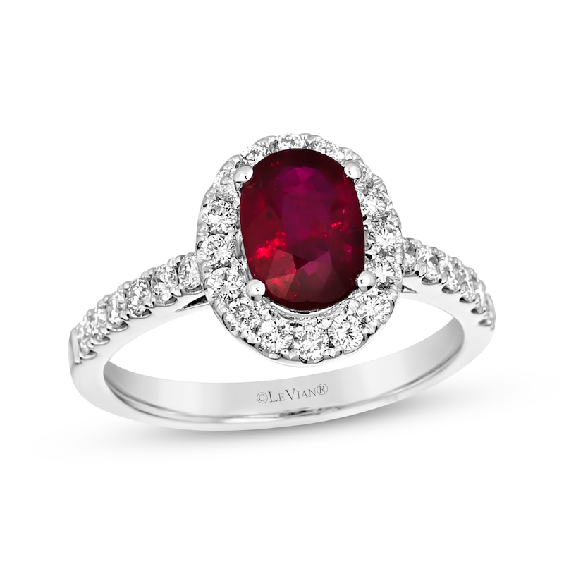 Le Vian Vault Ruby Ring 1/2 ct tw Diamonds 18K Vanilla Gold Size 7 | Kay