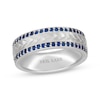Neil Lane Men's Blue Sapphire Wedding Band 14K White Gold | Kay