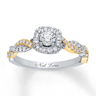 Neil Lane Engagement Ring 1/2 ct tw Diamonds 14K Two-Tone Gold | Kay