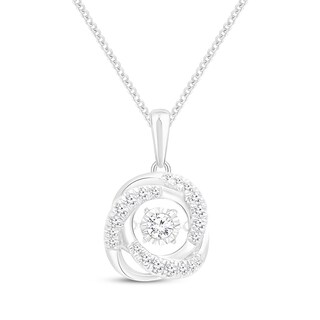 Unstoppable Love Diamond Knot Necklace 1/5 ct tw 10K White Gold 19" | Kay