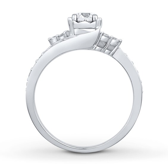 Diamond Engagement Ring 5/8 ct tw Round-cut 14K White Gold | Kay