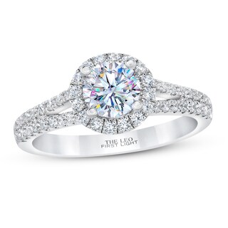 THE LEO First Light Diamond Engagement Ring 1 ct tw 14K White Gold | Kay