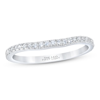 THE LEO First Light Diamond Wedding Band 1/5 ct tw 14K White Gold | Kay