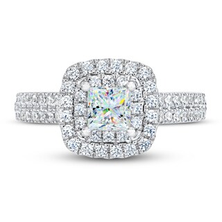 THE LEO First Light Diamond Princess-Cut Engagement Ring 1 ct tw 14K ...