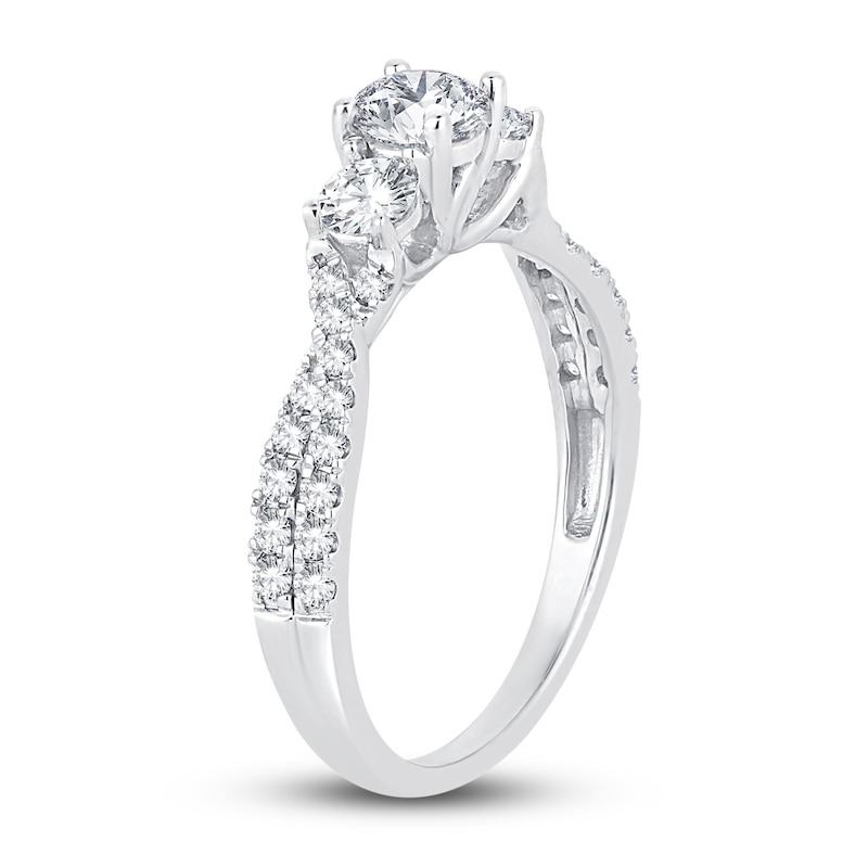 Memories Moments Magic Three Stone Diamond Engagement Ring 1 Ct Tw
