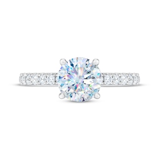 THE LEO First Light Diamond Engagement Ring 1-7/8 ct tw 14K White Gold ...