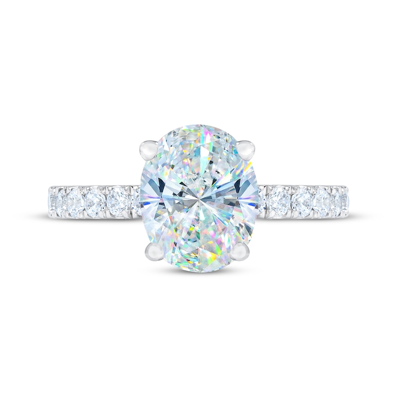 THE LEO First Light Diamond Oval-Cut Engagement Ring 2-3/8 ct tw 14K ...